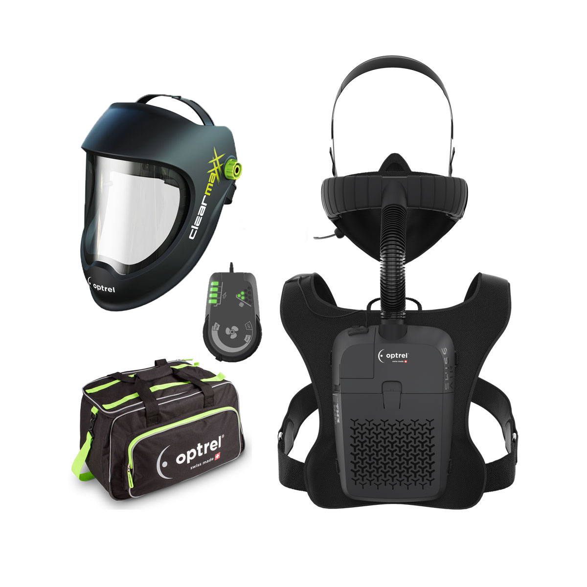 Optrel Ready to weld package clearmaxx + swiss air respiratory ...